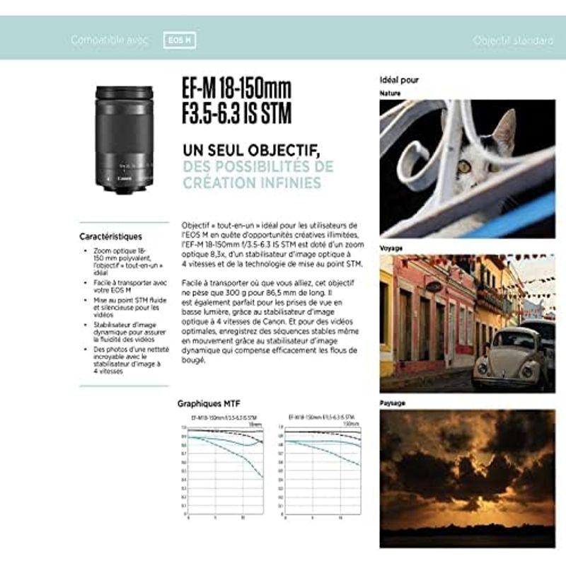 Canon 望遠ズームレンズ EF-M18-150mm F3.5-6.3 IS STM ミラーレス専用 グラファイト EF-M18-150I : 20240131041545-00947 ...