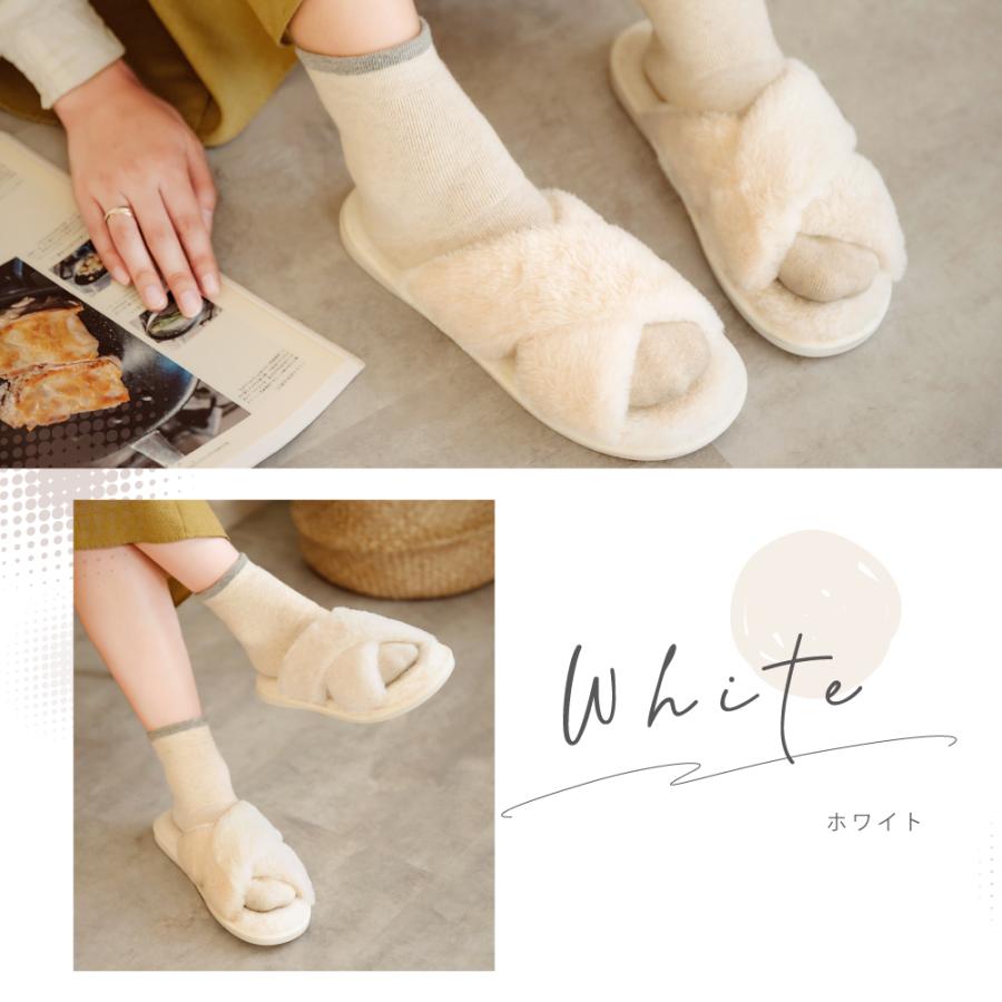 スリッパ ルームシューズ もこもこ 冬 暖かい フェイクファー ふわふわ 室内履き 洗える 冬用 レディース おしゃれ 可愛い 滑りにくい 蒸れにくい zk-sp01 ...