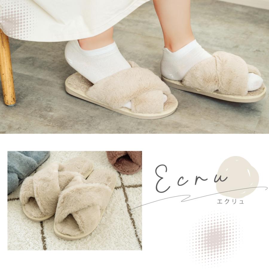 スリッパ ルームシューズ もこもこ 冬 暖かい フェイクファー ふわふわ 室内履き 洗える 冬用 レディース おしゃれ 可愛い 滑りにくい 蒸れにくい zk-sp01 : zk-sp01 ...
