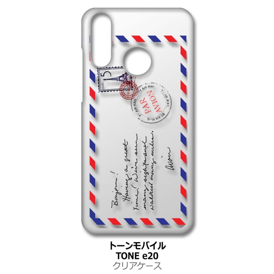 TONE e20 トーンe20 tonee20 クリア ハードケース エアメール エッフェル塔 レトロ フランス スマホ ケース スマートフォン : high - 通販 - Yahoo!ショッピング