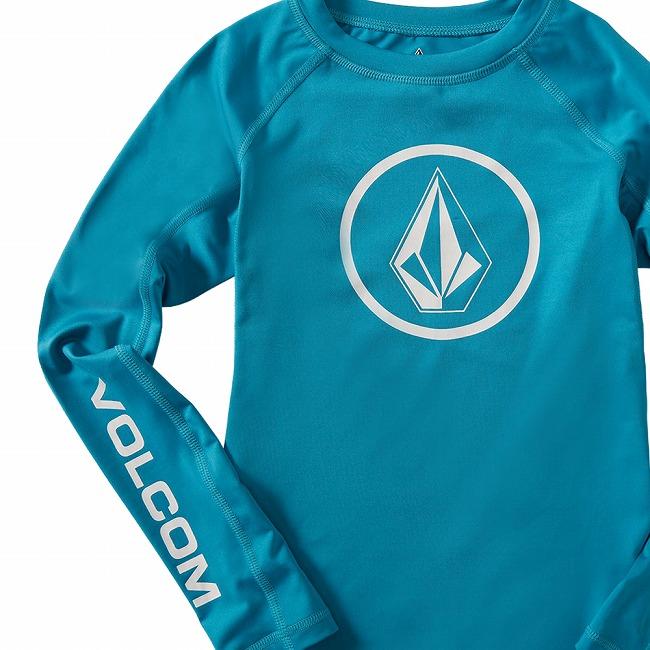 VOLCOM（ボルコム） Big Boys Lido Solid Long Sleeve UPF 50 Rashguard リドソリッド ...
