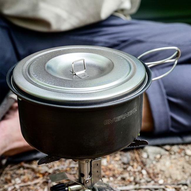 EVERNEW エバニュー U.L. Alu.Pot 700 ウルトラライトアルミポット700 ECA385 【 調理 料理 クッカー 鍋 炊飯 コッヘル キャンプ アウトドア ...