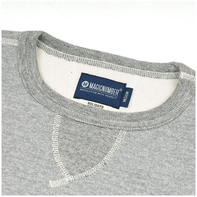MAGICNUMBER マジックナンバー SALTY FATIGUE LOOPWHEEL CREW SWEAT ループホイールクルースウェット ...