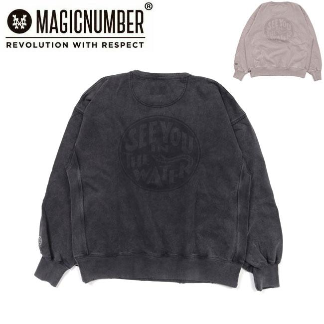 MAGICNUMBER マジックナンバー XV DAMEGE CREW SWEAT XVダメージクルースウェット 24AW-MN010 ...
