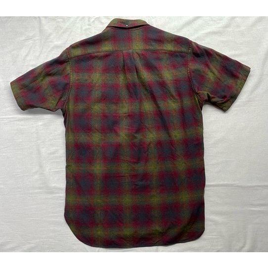 60's 米国製 MADE IN USA ペンドルトン Pendleton BD ウールシャツ 半袖リメイク グラデーション オンブレチェック サイズL [e4-0007] : e4-0007 ...