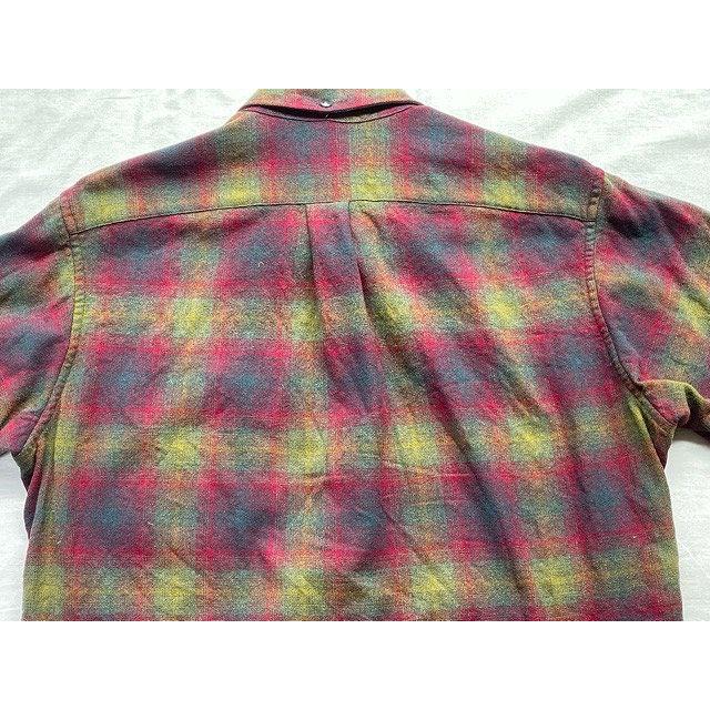 60's 米国製 MADE IN USA ペンドルトン Pendleton BD ウールシャツ 半袖リメイク グラデーション オンブレチェック サイズL [e4-0007] : e4-0007 ...