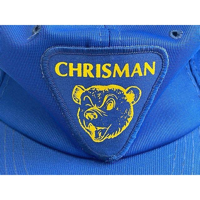 VINTAGE 70's 80's アメリカ古着 YOUNG AN MADE IN KOREA キャップ メッシュキャップ CHRISMAN ...