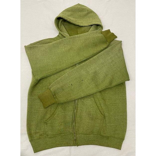 70's 米国製 ラッセル WPL-7232 ビンテージ スウェット フルジップパーカー フーディ EMARジップ 抹茶 青りんご グリーン ...