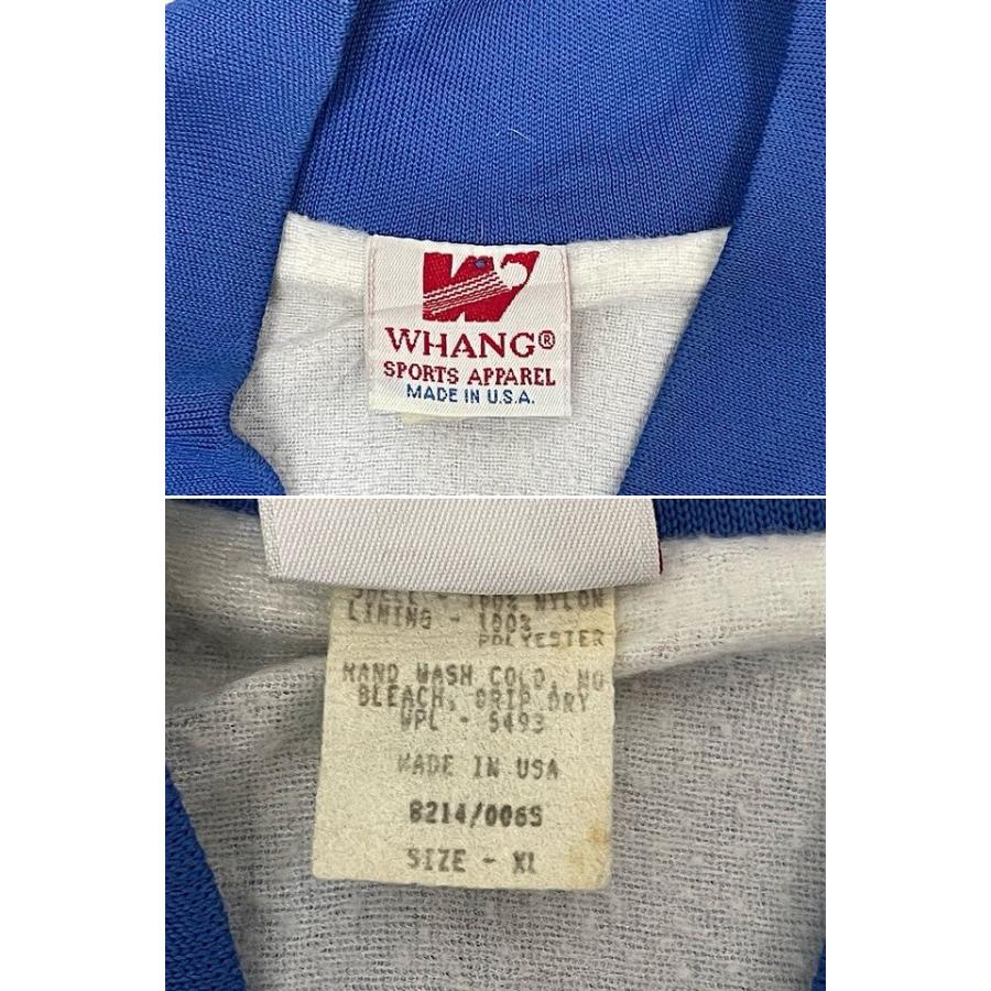 MADE IN USA 90's 米国製 WHANG SPORTS APPAREL ナイロンジャケット スタジャン フォード Ford Racing ブルー XL [l-0887 ...
