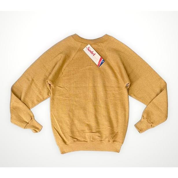 デッドストック 70's 80's 米国製 WPL7232 ラッセル ビンテージ スウェット Kodel polyester マスタード ...