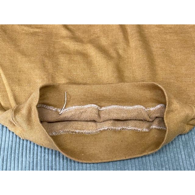 デッドストック 70's 80's 米国製 WPL7232 ラッセル ビンテージ スウェット Kodel polyester マスタード ...