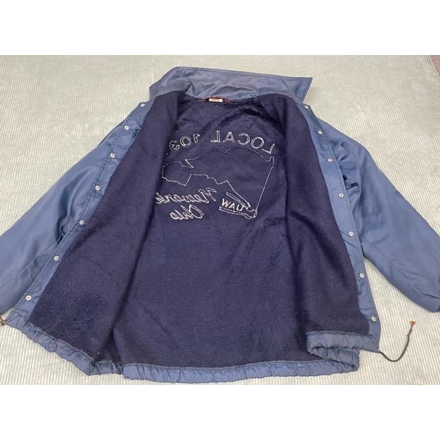 VINTAGE 80's 米国製 HOWE ATHLETIC APPAREL ナイロン コーチジャケット UAW LOCAL 1037 袖リブ ...