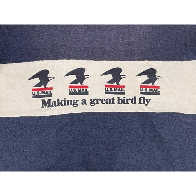 90's USPS U.S.MAIL 米国郵便 スウェット クルー Making a great Bird fly ロゴ 切り替え セットイン ...