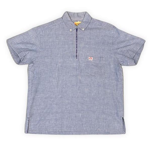 BEN DAVIS 70's 80’s 黄タグ ベンデイビス シャンブレーシャツ ハーフジップ ボタンダウン [la-1365] : LOAFERS used clothing - 通販 ...