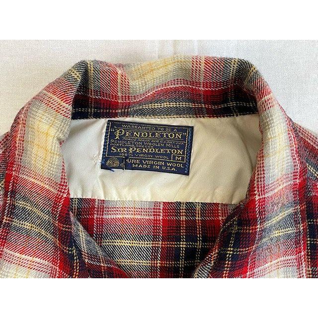 PENDLETON 70's 米国製 ペンドルトン SIR ウールシャツ オンブレチェック オープンカラー 開襟 サイズM [ta-0548] : LOAFERS used clothing ...
