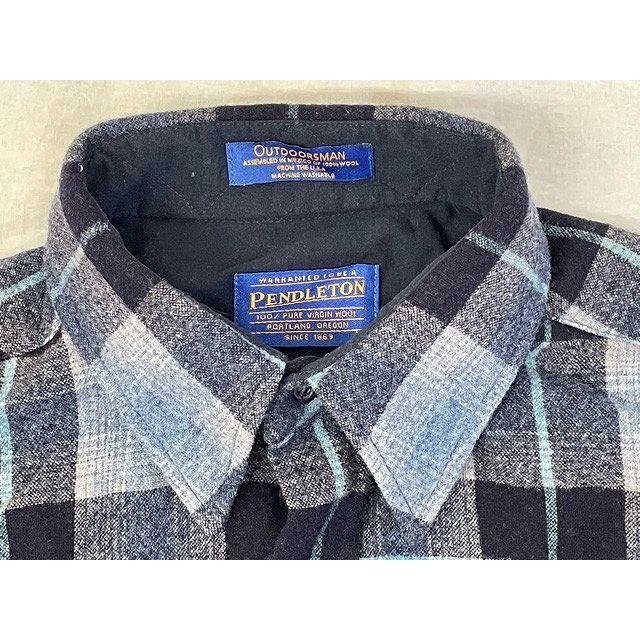 ペンドルトン Pendleton ウールシャツ Wool shirt グラデーション ブルーベース サイズM [ta-0937] : ta-0937 : LOAFERS used ...