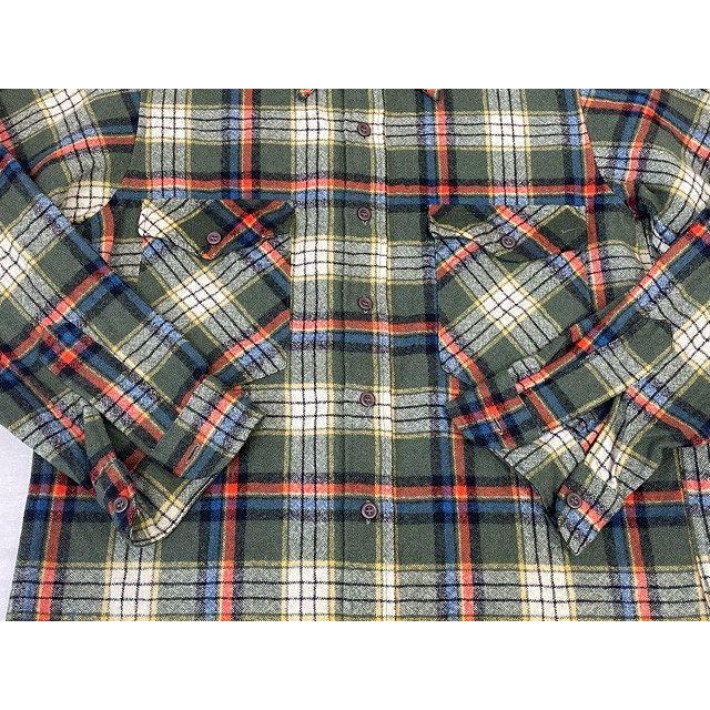PENDLETON 70's ミントコンデ 米国製 ペンドルトン Pendleton Outdoors Man ウールシャツ チェック グリーン 大き目 表記M [ta-0997 ...