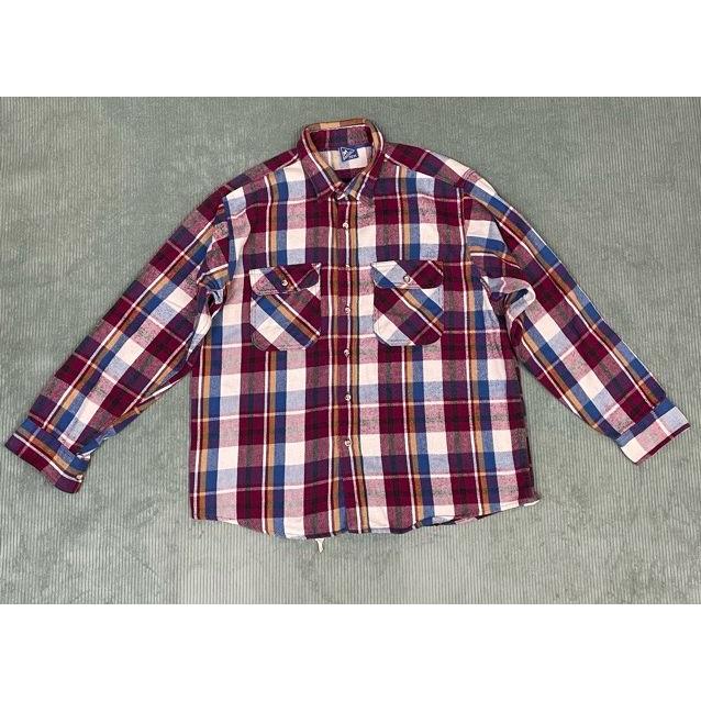 Mighty-Mac 80's 米国製 マイティマック MIGHTY MAC ビンテージ ヘビーネル ネルシャツ チェック ビッグサイズ ...