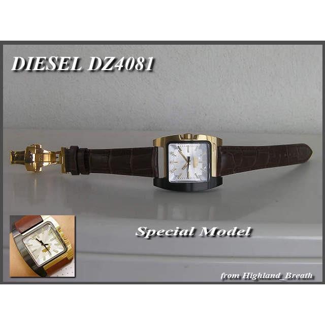 DIESEL ≪即日発送≫★入手不可のDiesel DZ4081スペシャルモデル/ディーゼルレザー・アナログ 男女兼用クラシックモデル ...