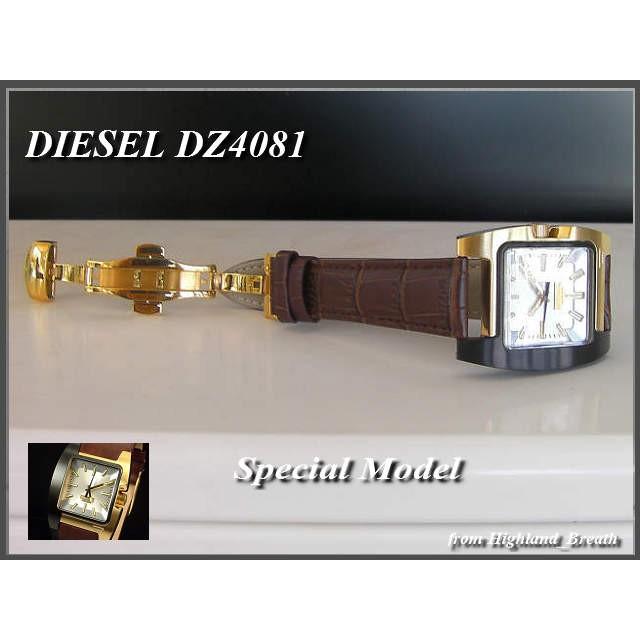 DIESEL ≪即日発送≫★入手不可のDiesel DZ4081スペシャルモデル/ディーゼルレザー・アナログ 男女兼用クラシックモデル ...
