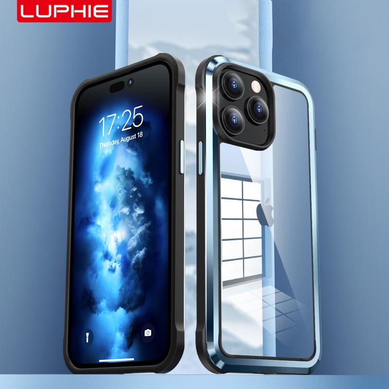 iPhone14 iPhone14Plus iPhone14Pro iPhone14ProMax iPhone13 13Pro 13ProMax ケース TPUバンパー ステンレスフレーム ...