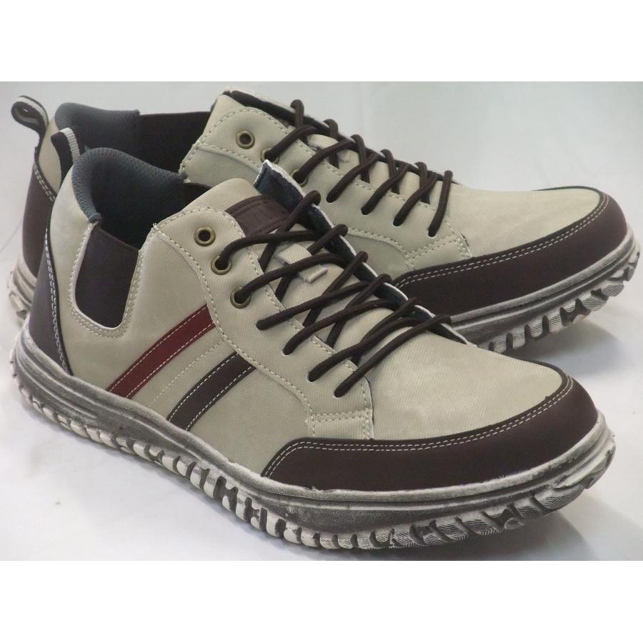 EDWIN エドウイン EDM635 防水 防滑 カジュアルシューズ ベージュ メンズ ビンテージ加工 サイドゴア 超軽量 ウォーキング スニーカー : シューズマーケット ヒグチ商店 ...