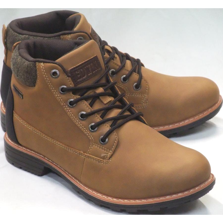 EDWIN エドウイン EDM9400N 防水 防寒 防滑 ワークブーツ キャメル メンズ プレーントゥ レースアップ マウンテンブーツ アウトドア ハイカット 紳士靴 : シューズマーケット ...