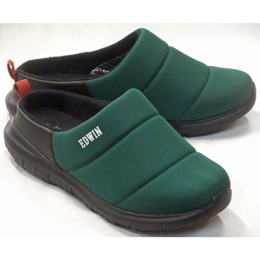 EDWIN エドウイン EW9075 クロッグサンダル ダークグリーン メンズ コンフォート サボサンダル 軽量 保温 あったか 冬サン 事務所履き スリッパ : シューズマーケット ヒグチ ...