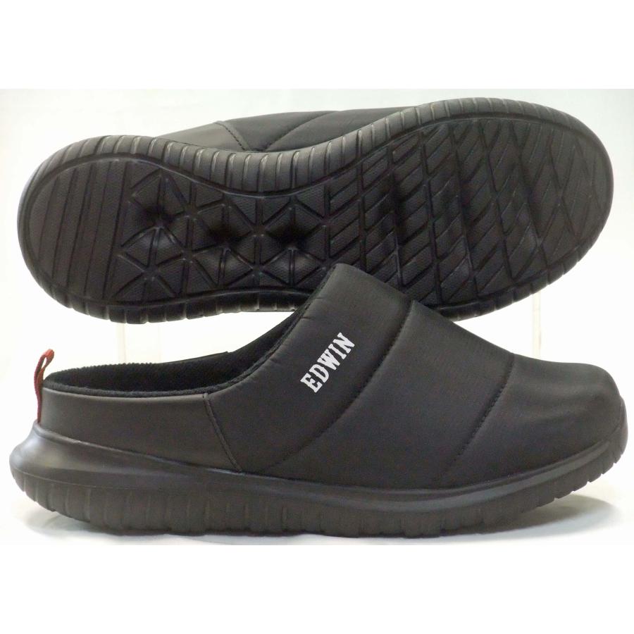 EDWIN エドウイン EW9484 クロッグサンダル ブラック レディース コンフォート サボサンダル 軽量 保温 あったか 冬サン 事務所履き スリッパ : シューズマーケット ヒグチ商店 ...
