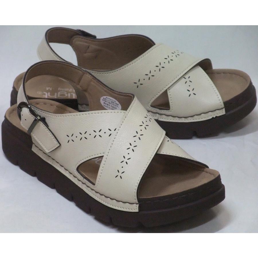 PANSY パンジー MS-201 コンフォートサンダル アイボリー レディース マシュマライト バックベルト ストラップサンダル 軽量ソフト 履き心地抜群 Pansy : シューズマーケット ...