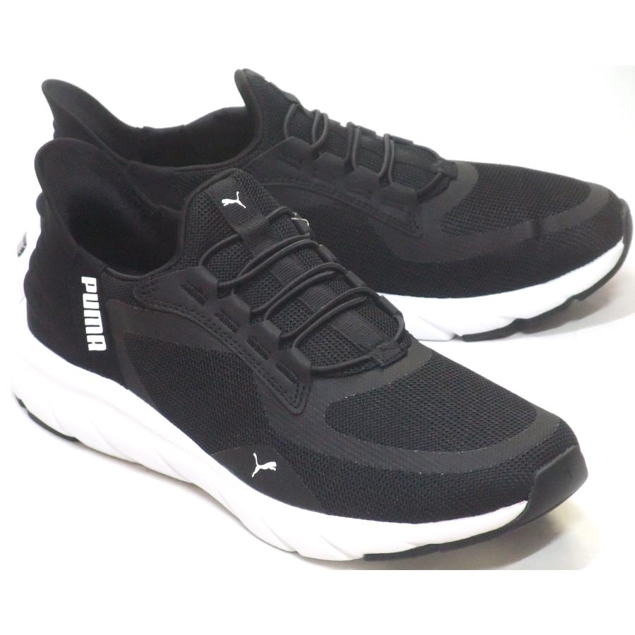 PUMA プーマ SOFTRIDE FLEX LACE EASE IN ALTWID ブラック メンズ ソフトライド フレックス レース ...