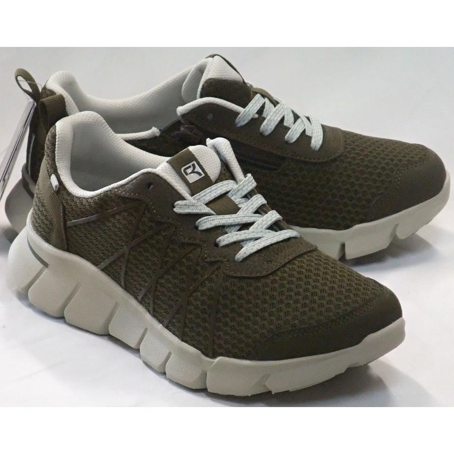 アシックス商事 ラクウォーク RL-9214 快適ウォーキングシューズ カーキ レディース ライザップコラボ ファスナー付 幅広4E 軽量 防滑ソール スニーカー : シューズマーケット ...