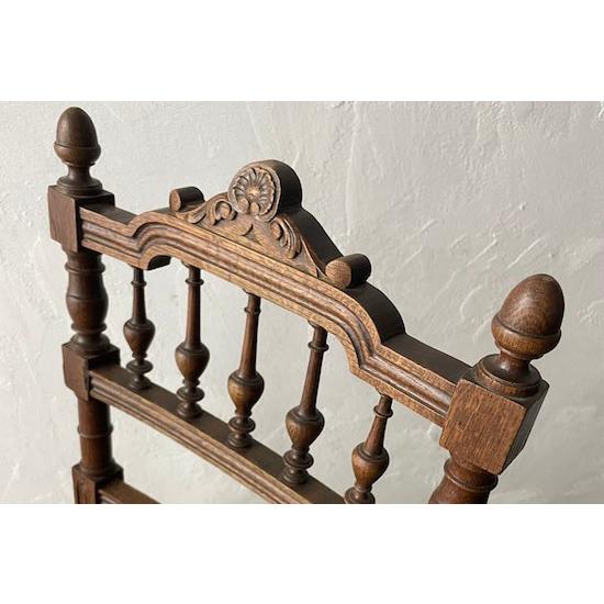 フランスアンティークチェア(C)/アンリ2世様式/ケイン(藤の編み目)の座面/1910年代頃 : ch-230703 : ひぐらし古具店 - 通販 - Yahoo!ショッピング