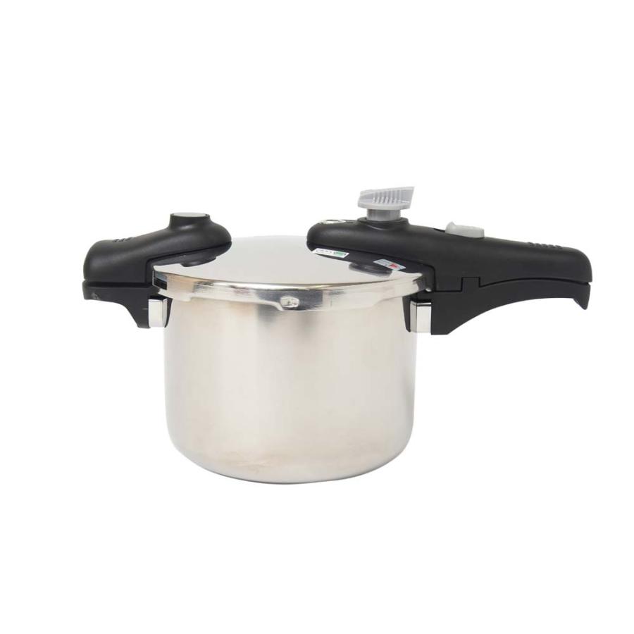 コーナンオリジナル LIFELEX ステンレス片手圧力鍋 4.5L YH-45KN／直火 IH 副ハンドル付き 2段階圧力調整 料理 調理器具 ライフレックス ...