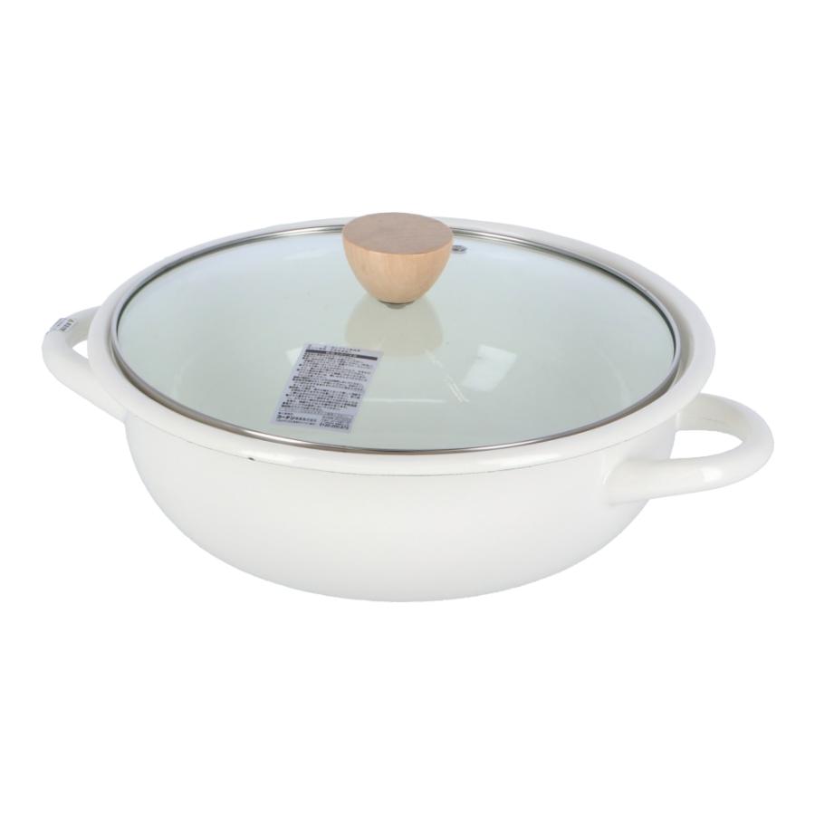 コーナンオリジナル IH対応ホーロー卓上鍋 23cm KHM05-7814 / 直火IH (約)：径23×高14cm （約）：1.5L : 060203114522831477814 ...