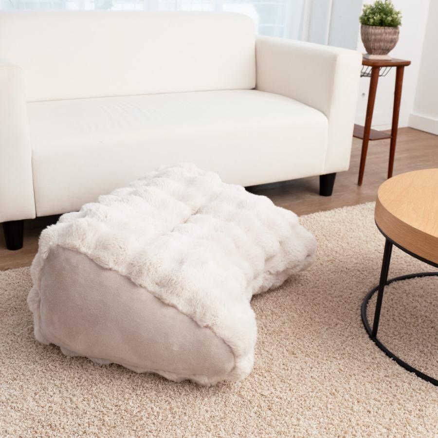 コーナンオリジナル LIFELEX ライフレックス もこもこラビットファータッチソファークッション 72×51×26cm グレージュ / コーナン : ヒロセ ネットショップ - 通販 ...