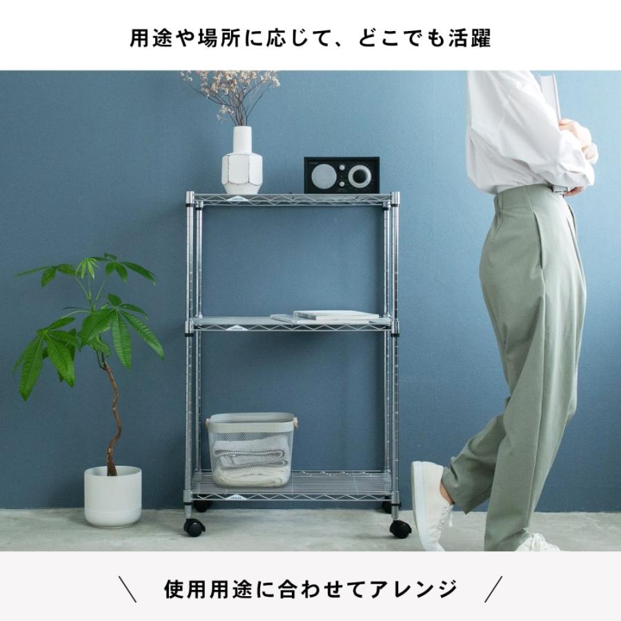 コーナンオリジナル システムラックα3段60W 6035-95 可動棚 / 幅59．5×奥行34．5×高さ94cm : 130105044522831878710 : ヒロセ ネットショップ ...