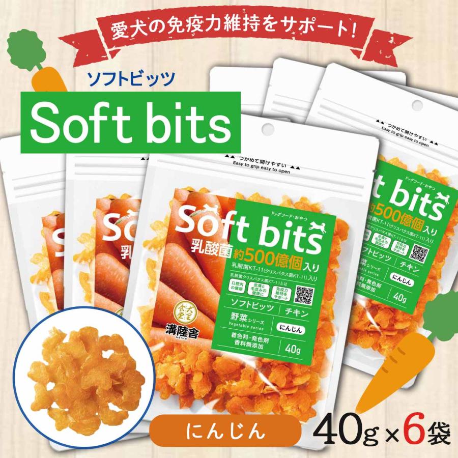 溝陸舎 犬里食堂 soft bits ソフトビッツ ビッツ野菜 にんじんビッツ野菜 にんじん 40g×6袋 : ヒロセ ネットショップ - 通販 - Yahoo!ショッピング