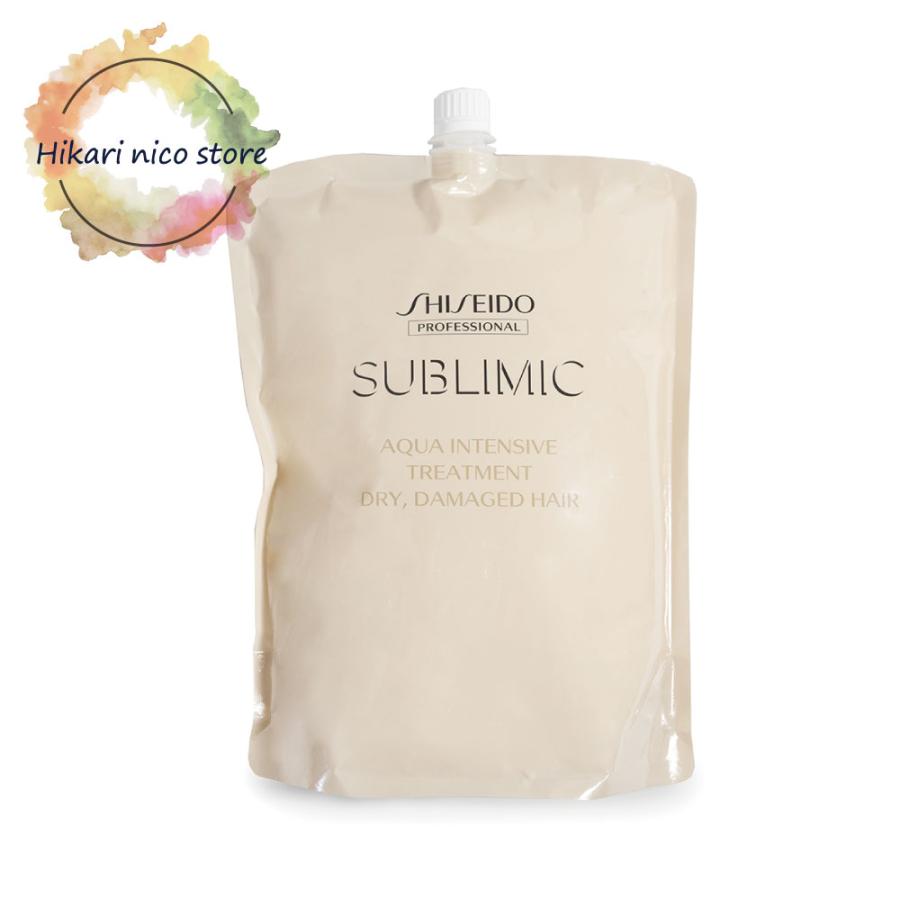SUBLIMIC 資生堂 サブリミック アクアインテンシブ トリートメント（D）1800g 詰め替え : Hikari nico store - 通販 - Yahoo!ショッピング