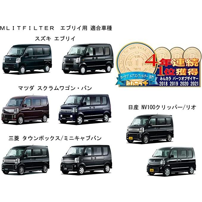 MLITFILTER(エムリットフィルター) スズキ/マツダ/日産/三菱車に対応 D-120_EVERYエアコンフィルター 日本製 :4571404131417:Hikari-Partsヤフー ...