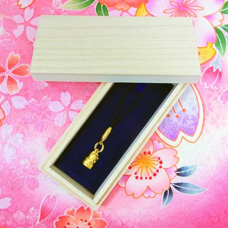 純金製ストラップ｜招き猫 : 0659 : HIKARI GALLERYヤフー店 - 通販 - Yahoo!ショッピング