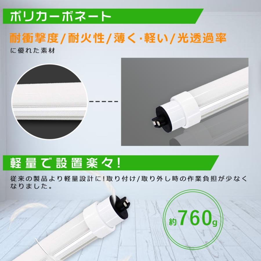 グロー式工事不要 LED直管蛍光灯 110W形 80W 16000LM R17D口金 240CM T10管径 直管LEDランプ 110形 直管蛍光灯をLEDに変えるには LED蛍光灯 直管 ...