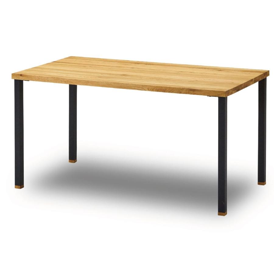 NO WHERE LIKE HOME 〇ノーウェア ライク ホーム ダイニングテーブル オーク 幅135cm スチール製4本脚 ノードII ...
