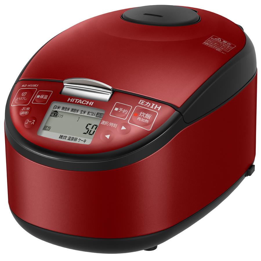 日立 圧力IH炊飯器 5.5合炊き 日本製 新生活 一人暮らし 二人暮らし おしゃれ メタリックレッド RZ-H10EJ(R) : ひかりTVショッピングYahoo!店 - 通販 ...