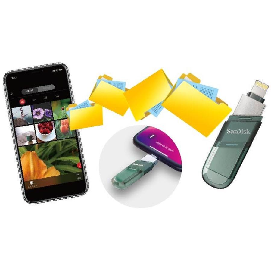 docomo select iXpand Flip フラッシュドライブ 128GB バックアップ iPhone 容量不足解消 データ転送 MFi認証 : ひかりTVショッピングYahoo!店 ...