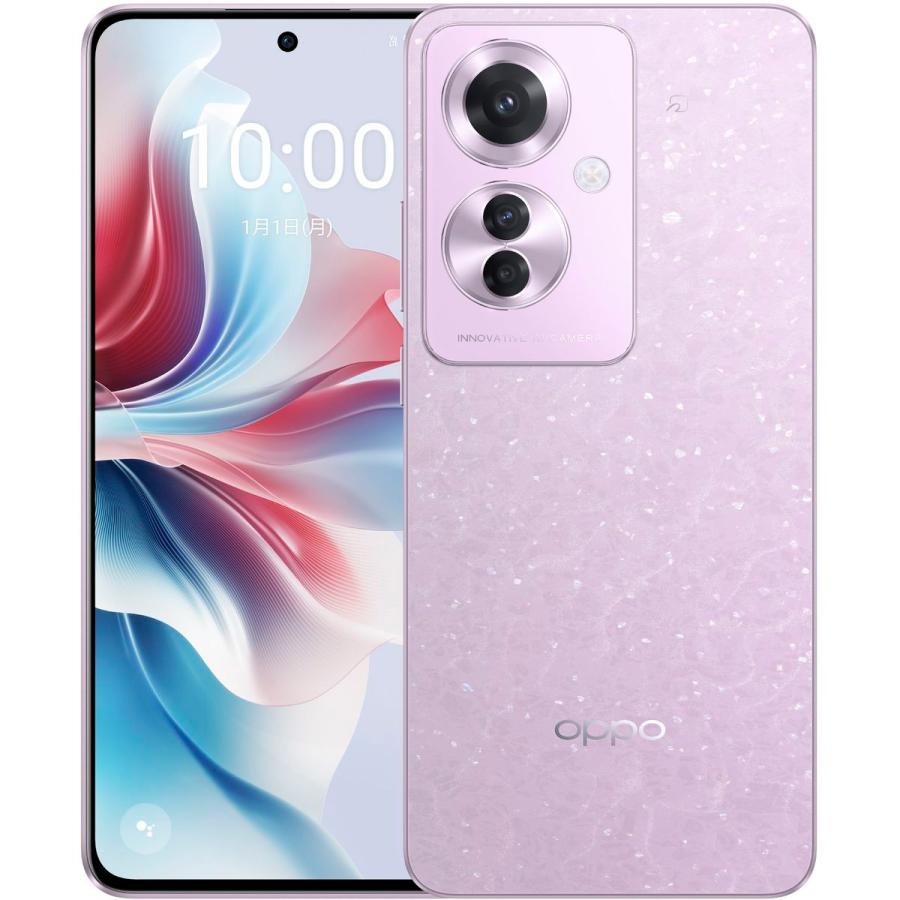 OPPO [販促品セット] Reno11 A コーラルパープル [SIMフリースマホ] + Band 2 ライトブルー CPH2603-PL ...