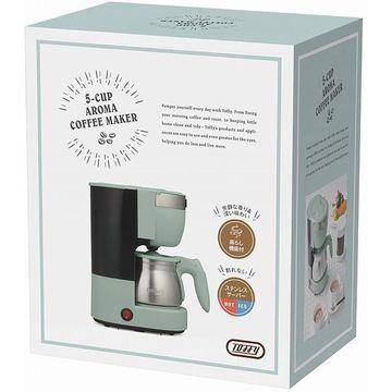 ラドンナ Toffy 5カップアロマコーヒーメーカー PALE AQUA K-CM8-PA :3080008497:ひかりTVショッピングYahoo!店 - 通販 - Yahoo!ショッピング
