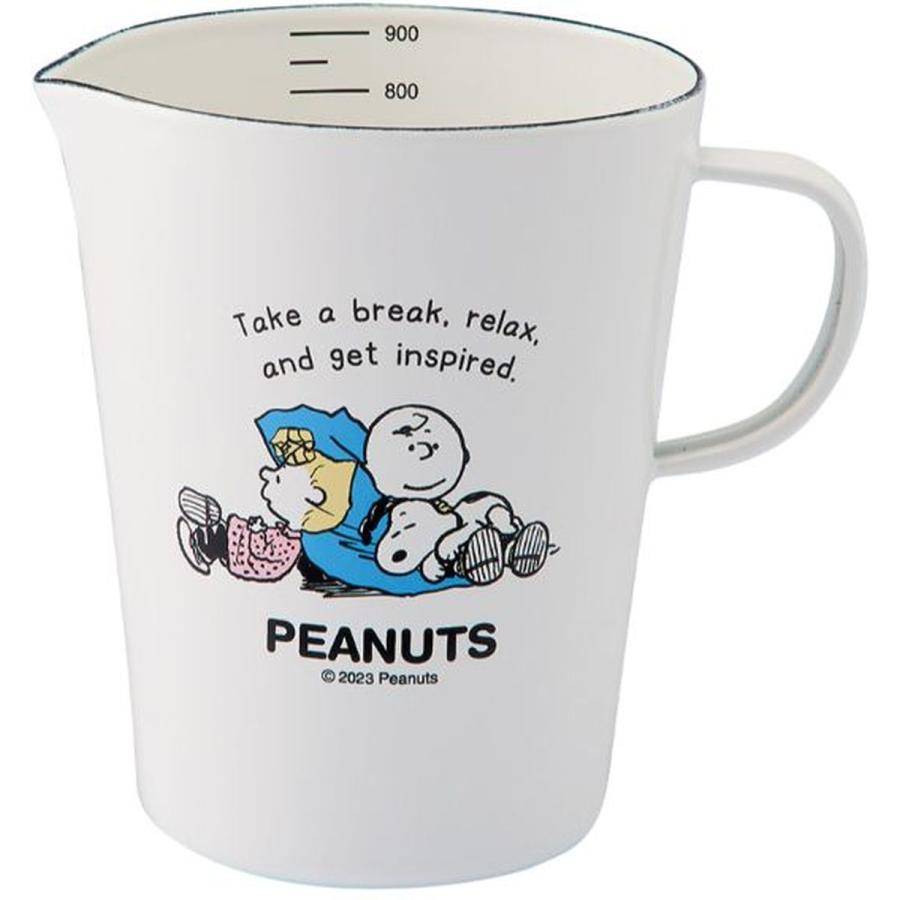 タマハシ PEANUTS（スヌーピー）ブレイクタイムシリーズ ホーローメジャーカップ・L 計量カップ 930ml 日本製 SNJ-2308 : ひかりTVショッピングYahoo!店 - 通販 ...