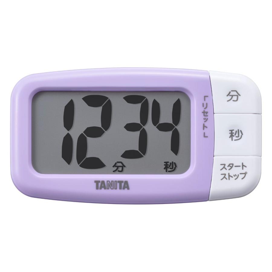 TANITA タニタ 抗菌デカ見エタイマー ブルーベリーパープル TD-430-PP : ひかりTVショッピングYahoo!店 - 通販 - Yahoo!ショッピング