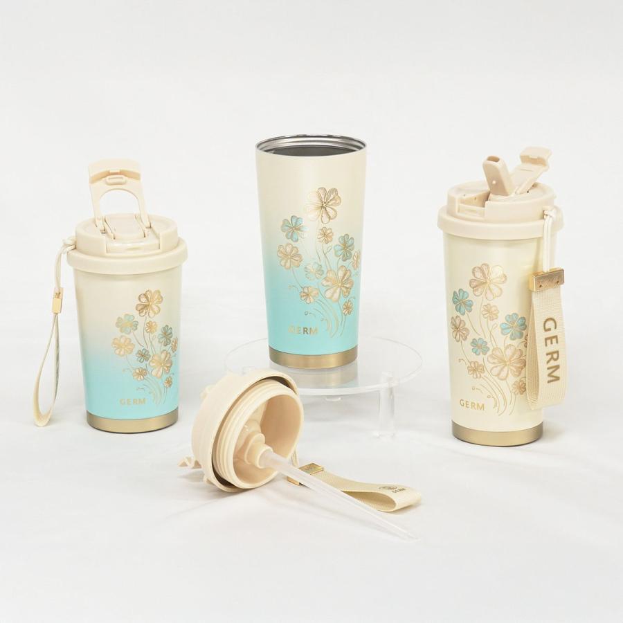 GERM 桜デザイン コーヒー タンブラー 390ml ホワイト ストロー付き ステンレス 保温 保冷 持ち運び 水筒 ボトル GM144B64529 : ひかりTVショッピングYahoo!店 ...